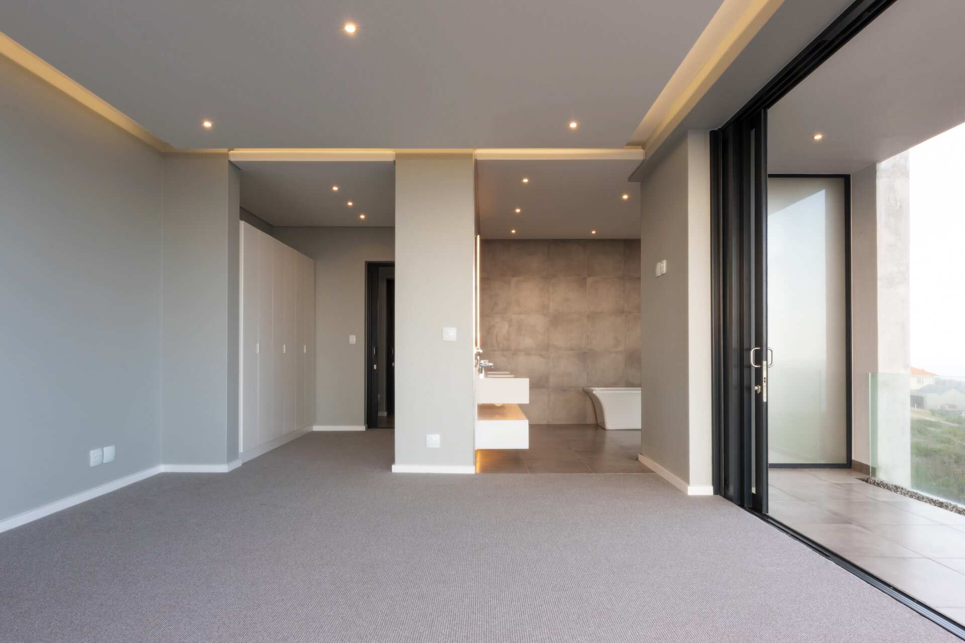 Exposed truss and bulkhead ceilings - Gridline