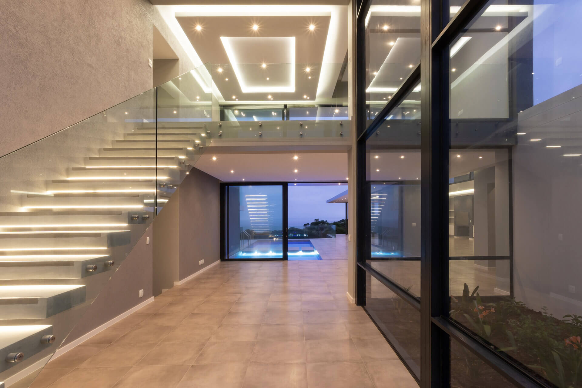 Exposed truss and bulkhead ceilings - Gridline